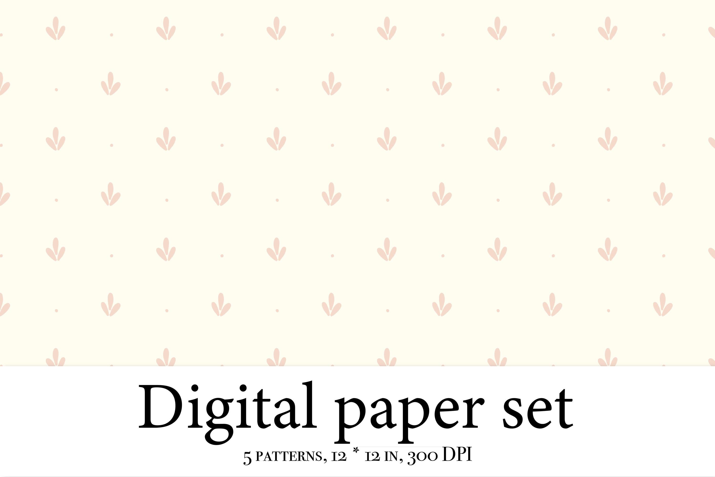 Elegant Floral Digital Paper Set, Boho Scrapbook Paper, Boho ...