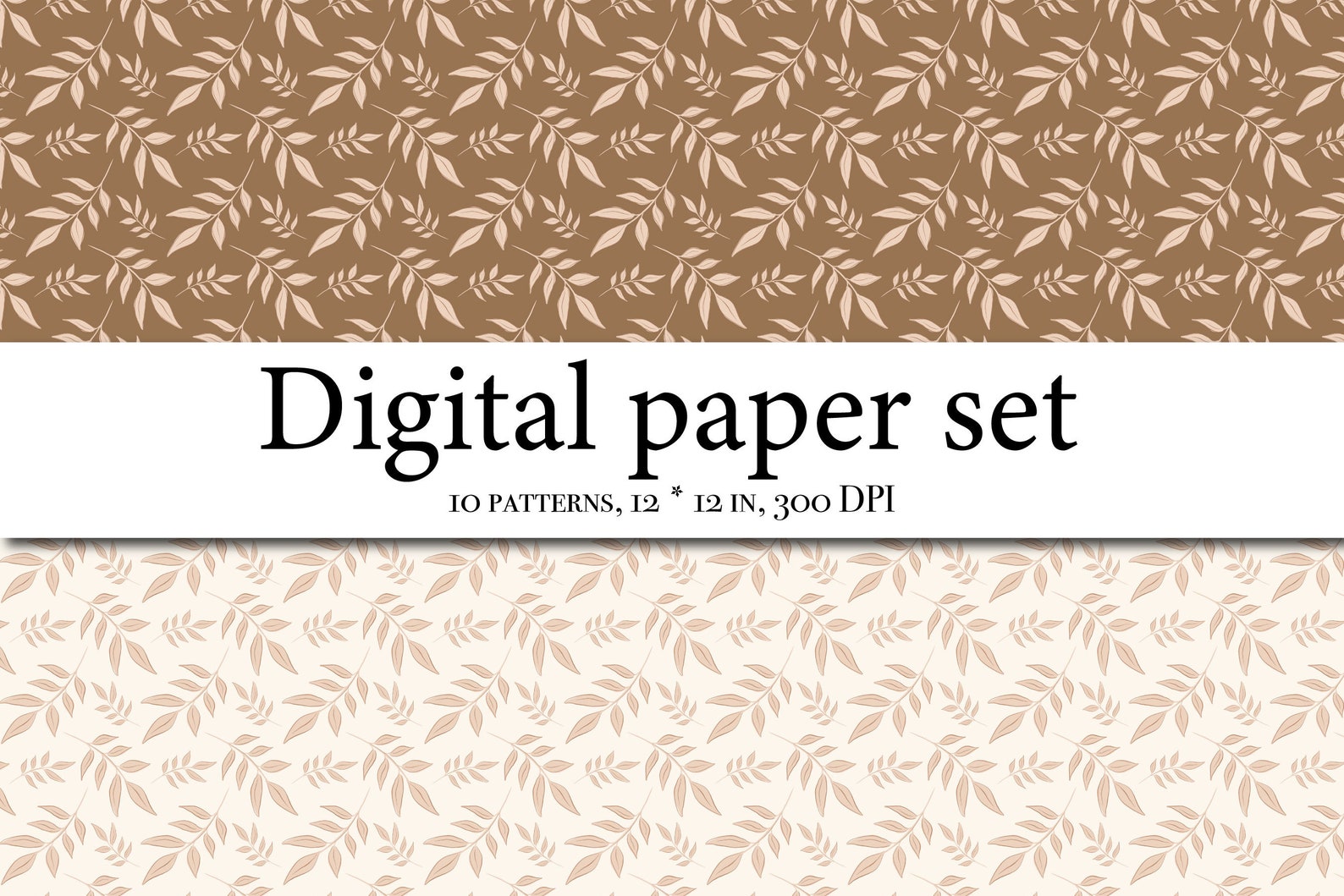 10 Boho Seamless Digital Papers Boho Scrapbook Paper Boho - Etsy