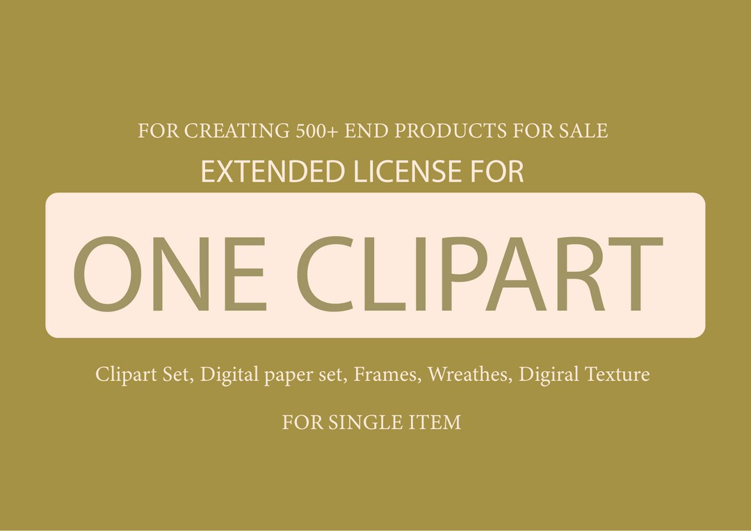 Extended License: Clipart Set From Katekurtyshova - Etsy