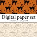 Halloween Digital Paper, Trick or Treat Scrapbook Papers, Boo Wallpaper ...
