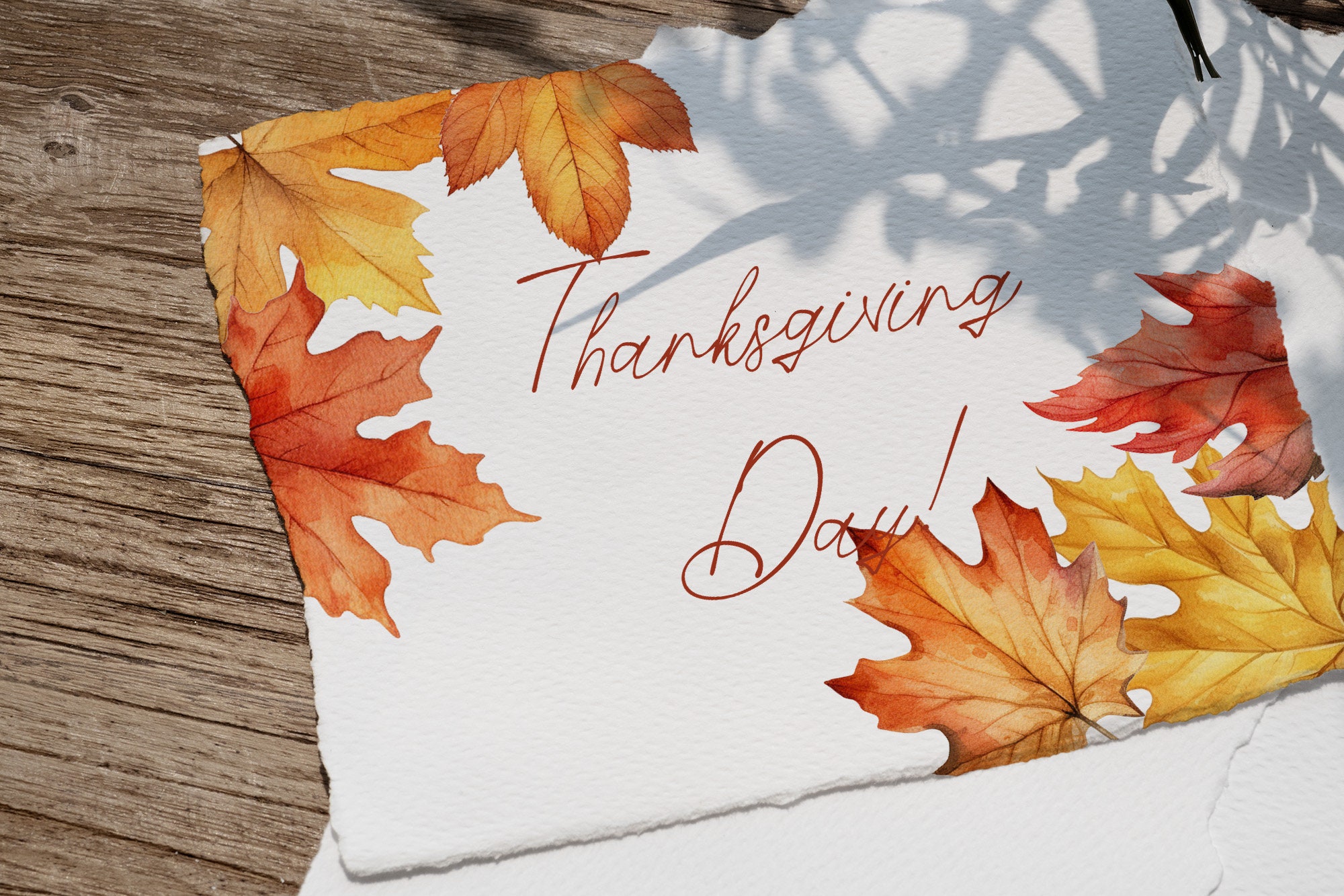 Fall Leaves Clip Art Watercolor Fall Clipart Floral Green Red Brown ...
