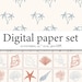 Sea Digital Paper-underwater Ocean - Coastal Digital Paper Set ...