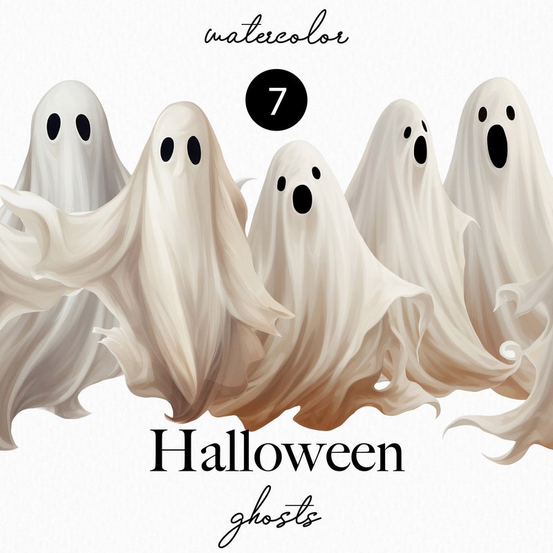 Girl Ghost Clipart - Etsy