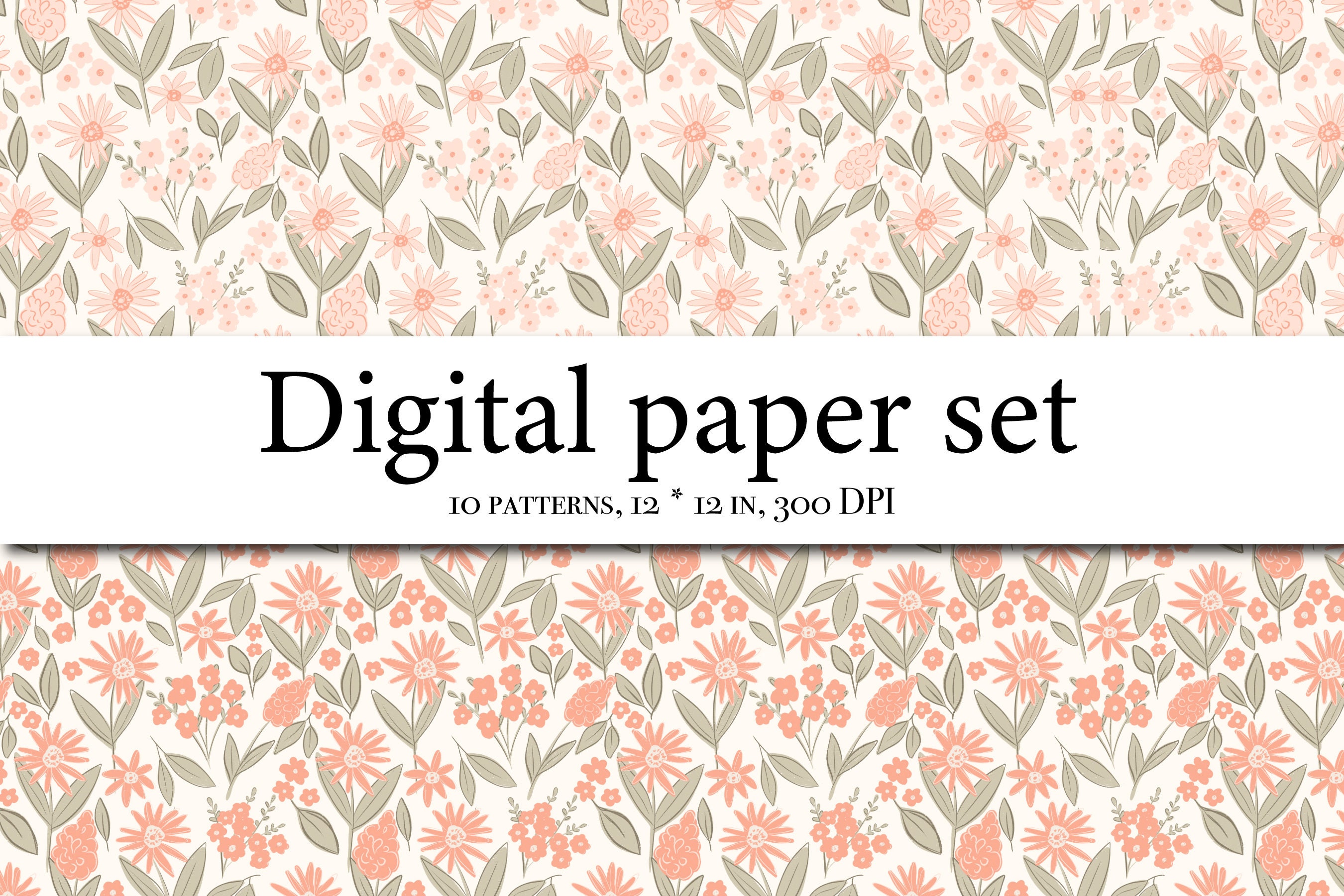 10 Boho Seamless Digital Papers, Boho Scrapbook Paper, Boho Backgrounds ...