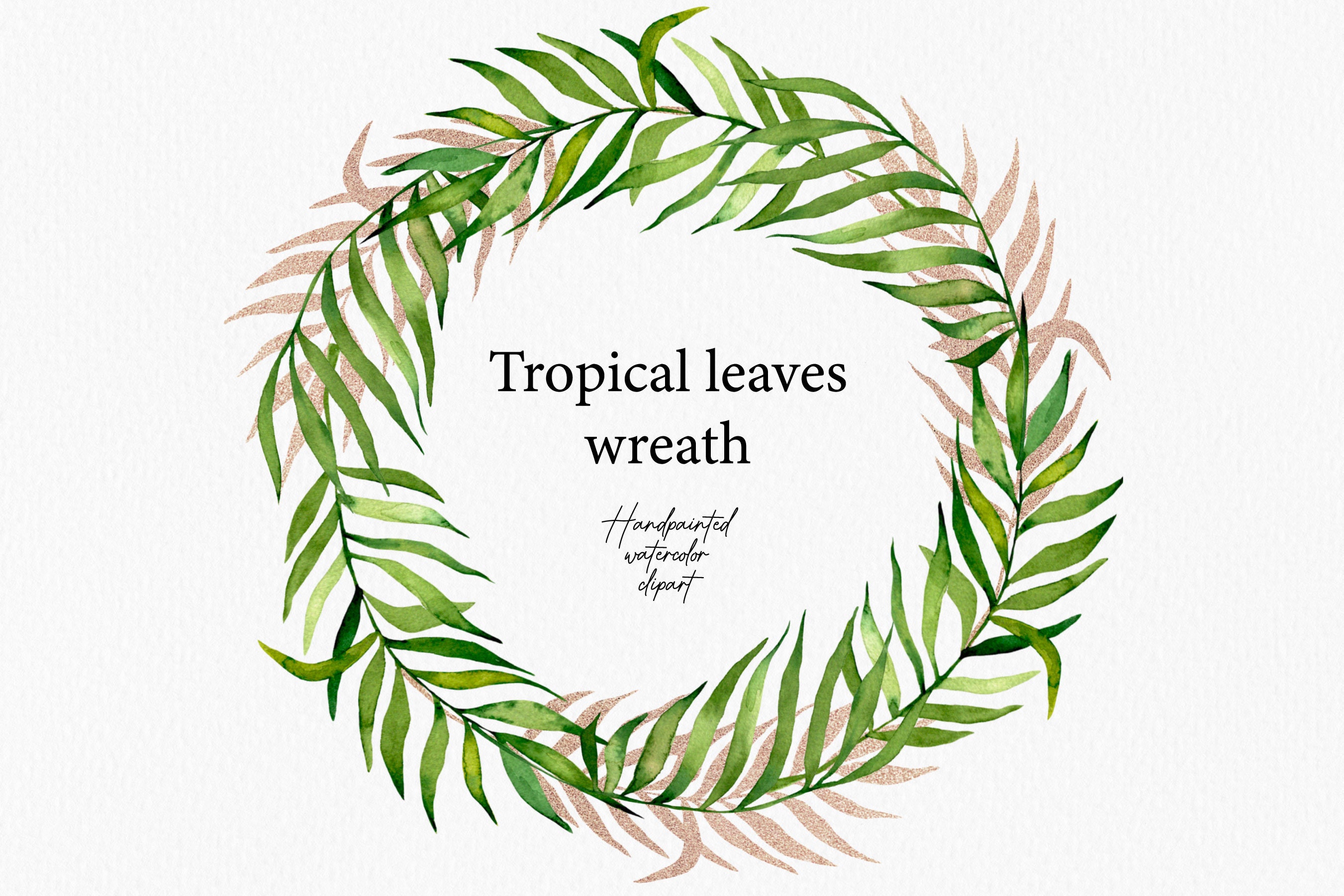Jungle Leaves Border Clip Art