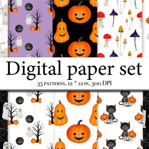 Halloween Seamless Paper - Digital Scrapbooking Halloween - Scrapbook ...