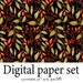 Watercolor Fall Leaves Digital Paper - Autumn Pattern - Rustic ...