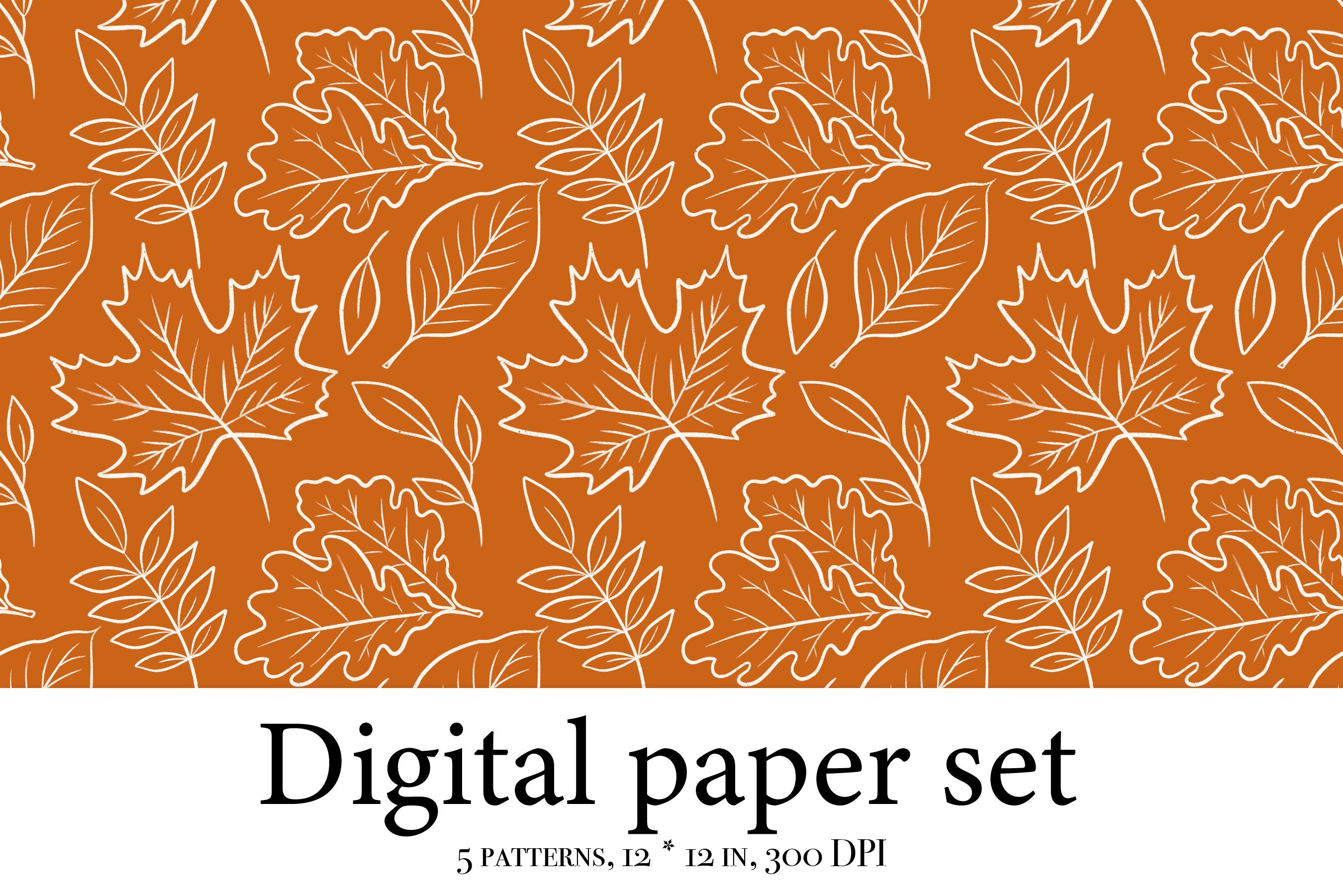 Cozy Fall Vibes: Instant Download Fall Digital Paper Pack - 5 Seamless ...