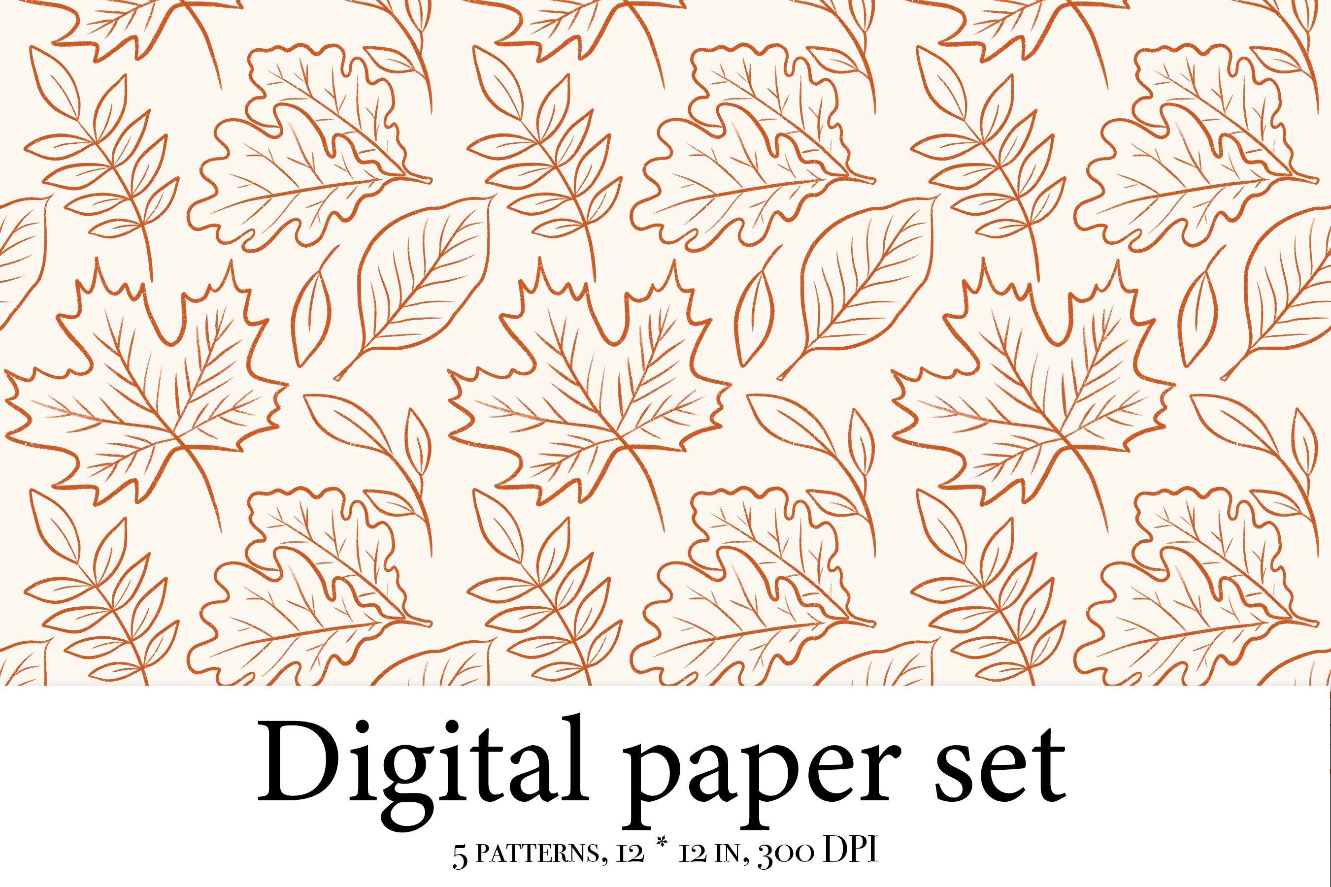 Cozy Fall Vibes: Instant Download Fall Digital Paper Pack - 5 Seamless ...