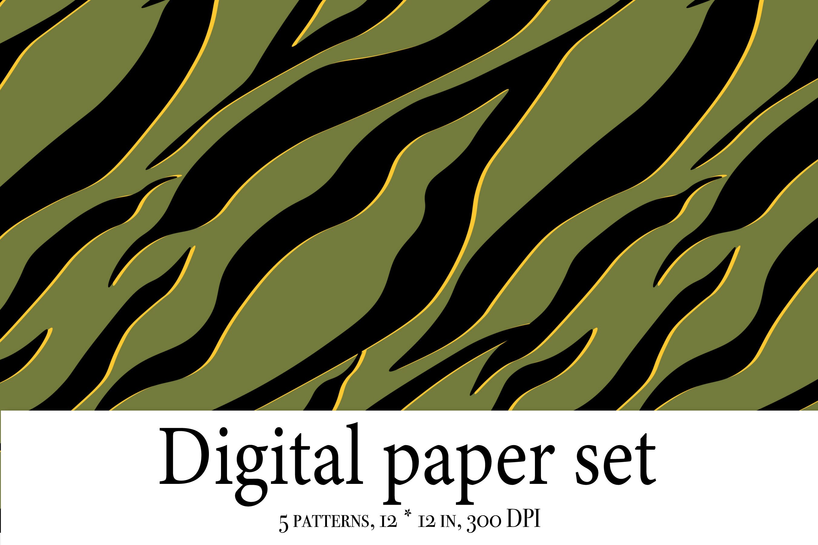 Zebra Digital Papers - Zebra Seamless Pattern - Scrapbook Paper ...