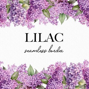 Watercolor Lilac Frame - Watercolor Lilac - Lilac Bouquets Wreath ...