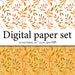 Watercolor Fall Leaves Digital Paper Autumn Pattern Rustic - Etsy