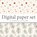 Christmas Digital Paper Set - Christmas Seamless Pattern - Holidays ...