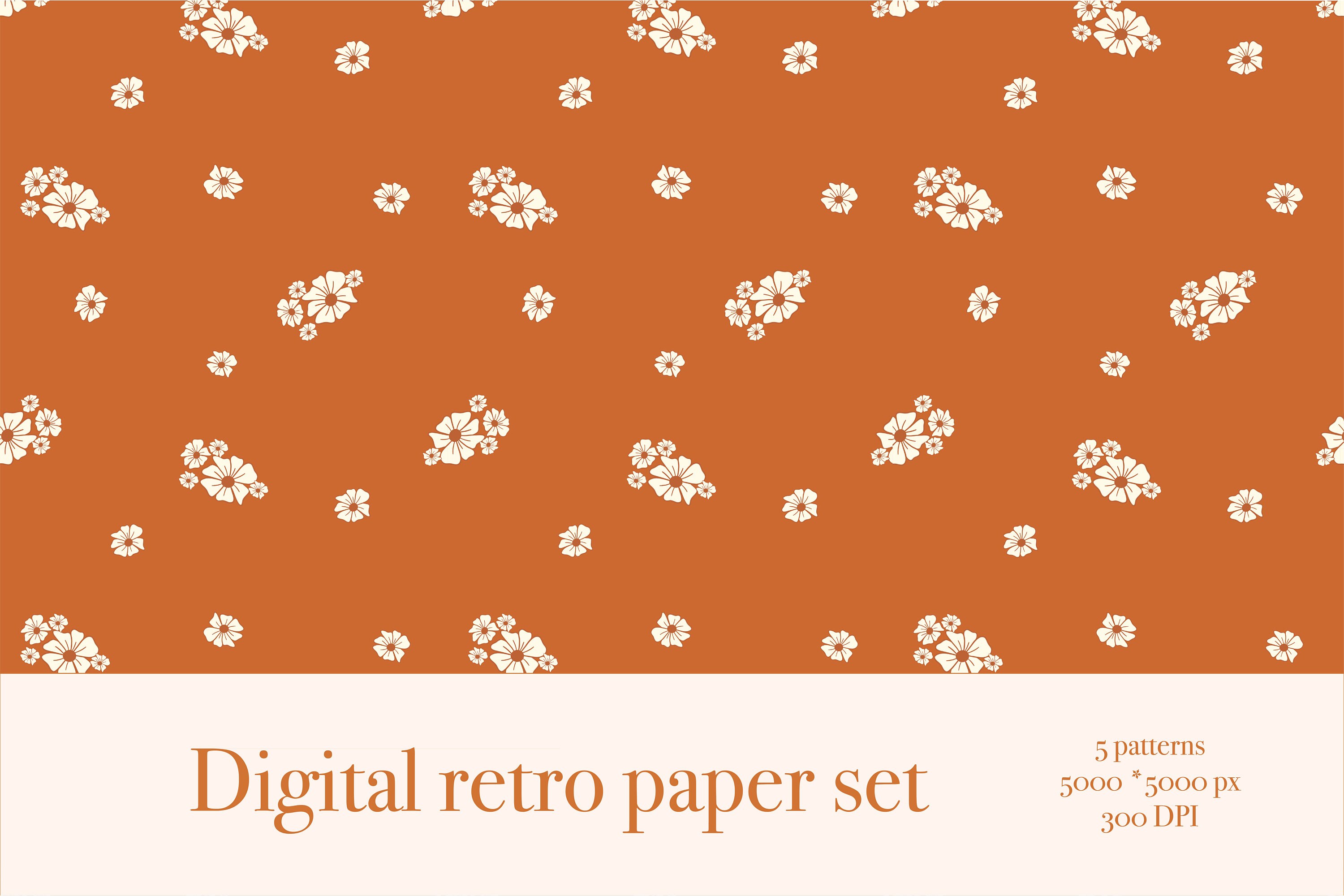 Retro 70s 60s Floral Hippie Summer Groovy Flower Power Flower Child ...