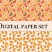Watercolor Fall Leaves Digital Paper - Autumn Pattern - Rustic ...