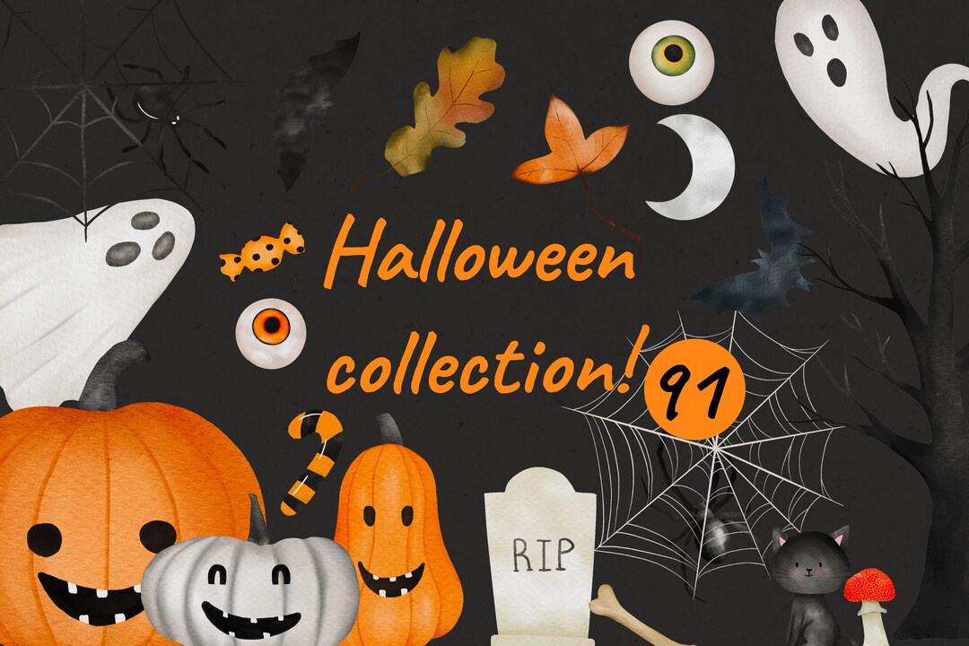 Halloween Clipart - Cute Halloween - Fall Clipart - Halloween Party ...