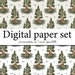 Watercolor Forest Digital Paper Set - Forest Landscape Paper - Seamless ...