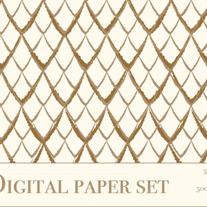 Neutral Animal Print Digital Paper, Seamless Animal Skin Patterns With ...