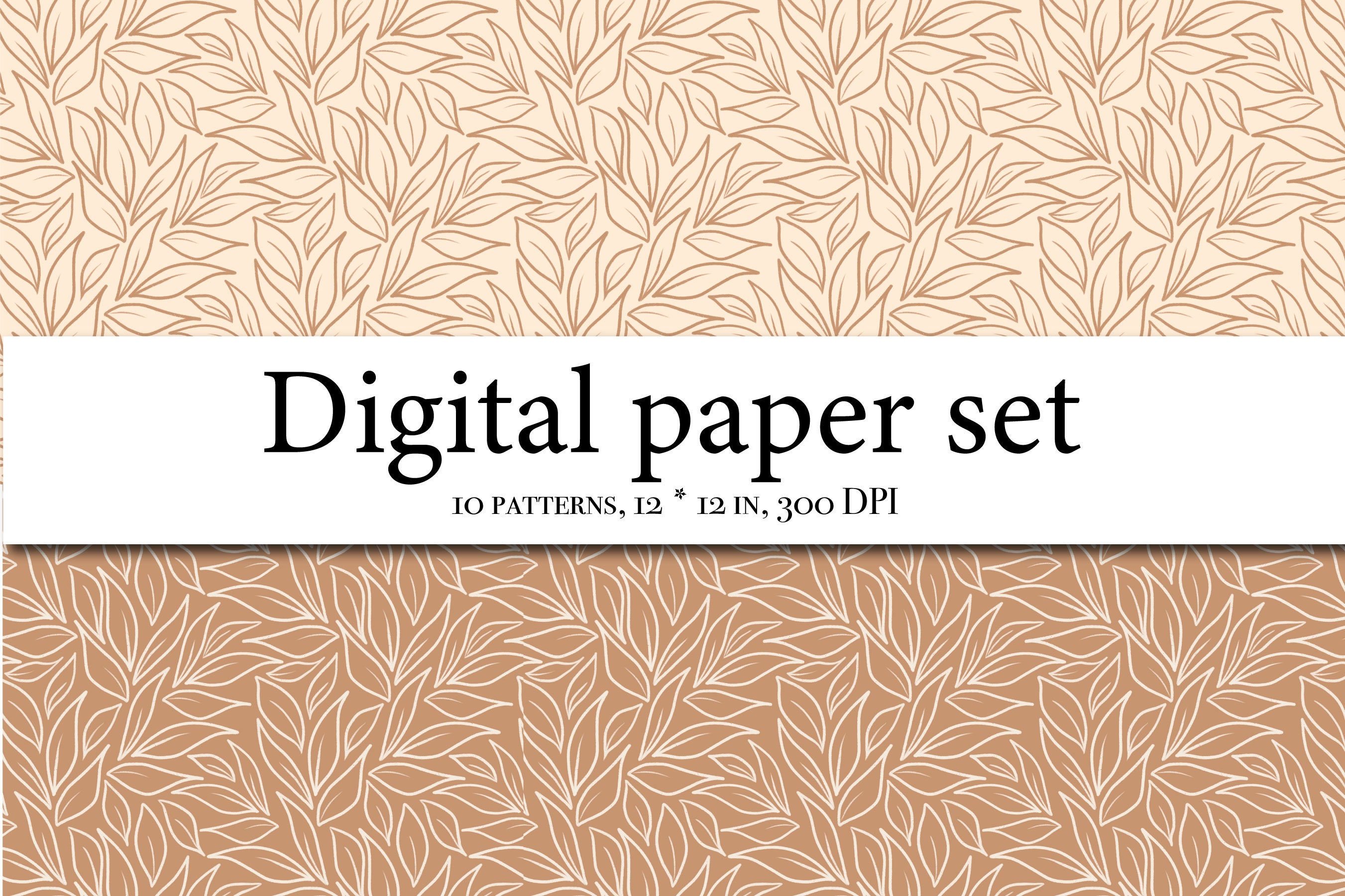 10 Boho Seamless Digital Papers Boho Scrapbook Paper Boho - Etsy
