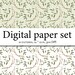 Watercolor Forest Digital Paper Set - Forest Landscape Paper - Seamless ...