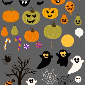 Halloween Clipart - Cute Halloween - Fall Clipart - Halloween Party ...