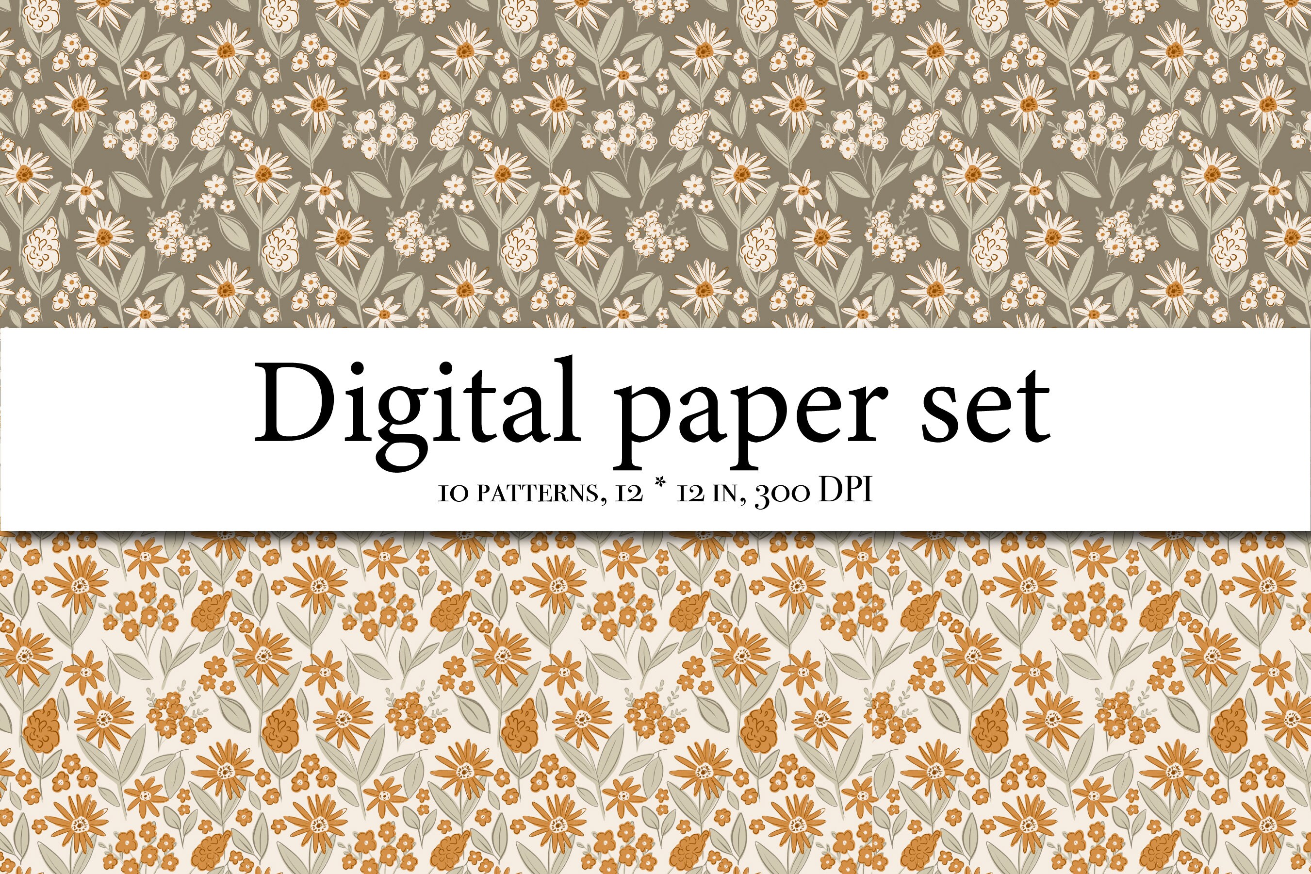 Boho Digital Paper Set Boho Print Pastel Plaid Seamless Pattern ...