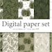 Watercolor Forest Digital Paper Set - Forest Landscape Paper - Seamless ...