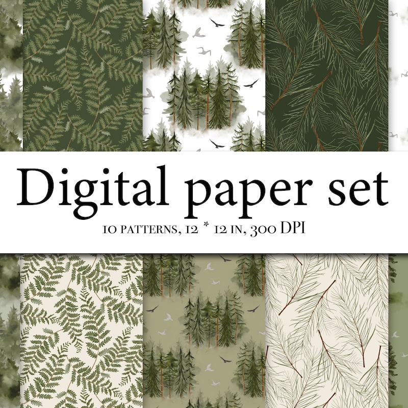 Tree Scrapbook Paper - Etsy