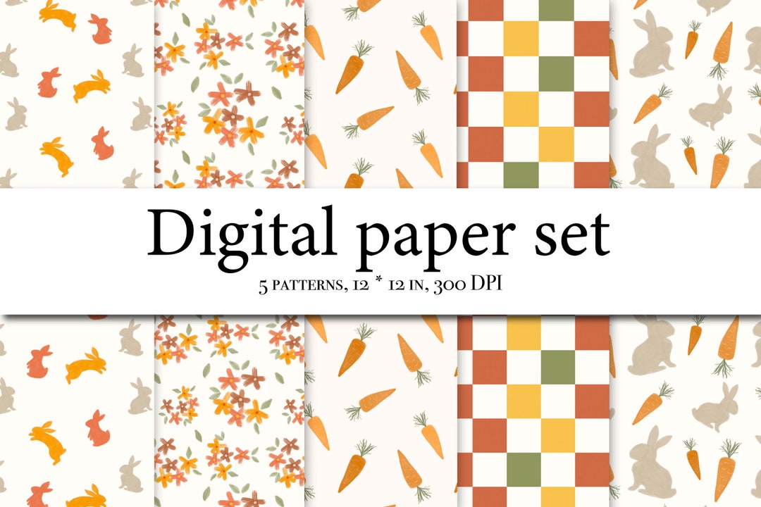 Easter Seamless Pattern - Watercolor Paper Easter - Digital Paper ...