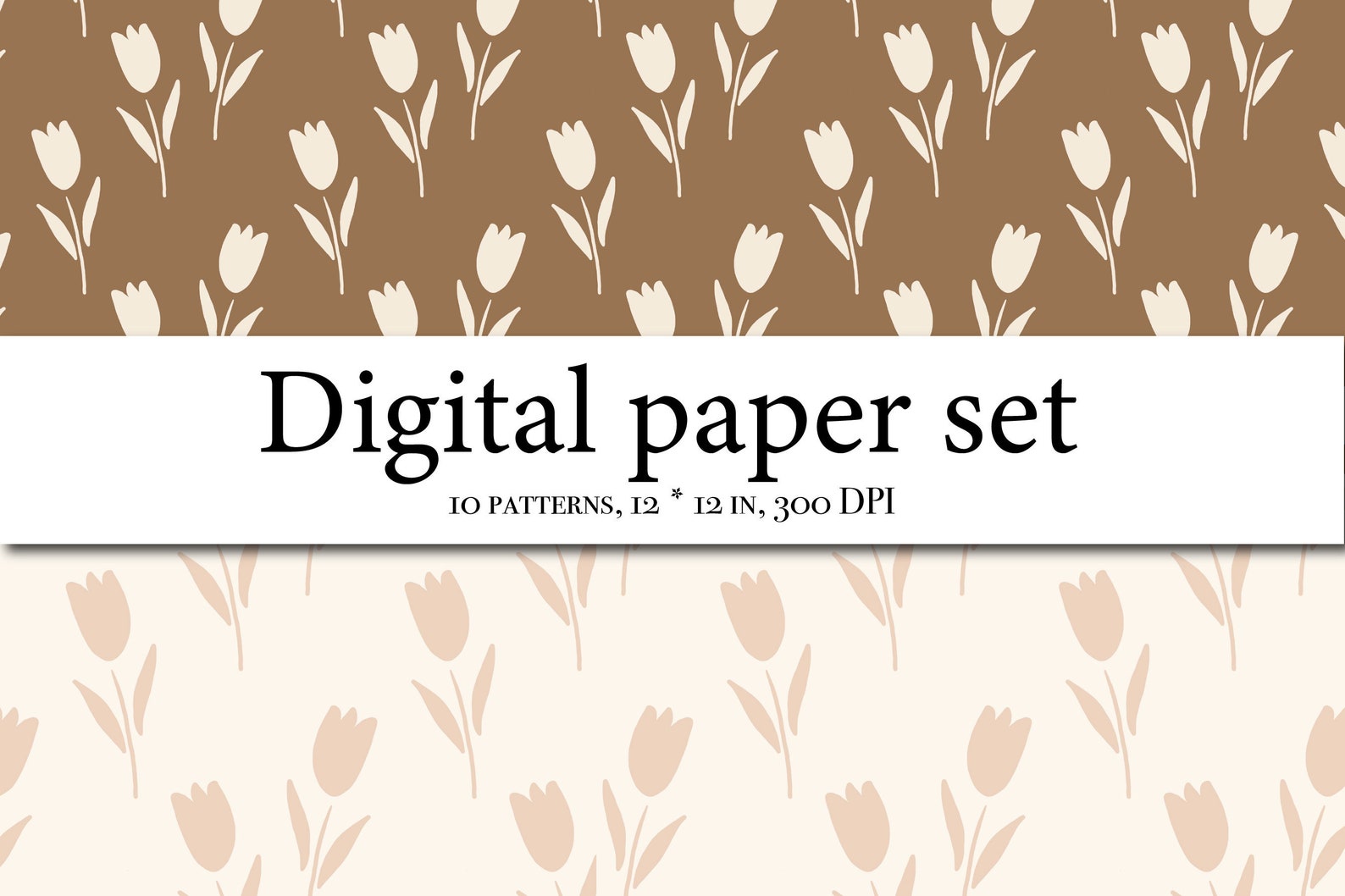 10 Boho Seamless Digital Papers, Boho Scrapbook Paper, Boho Backgrounds ...