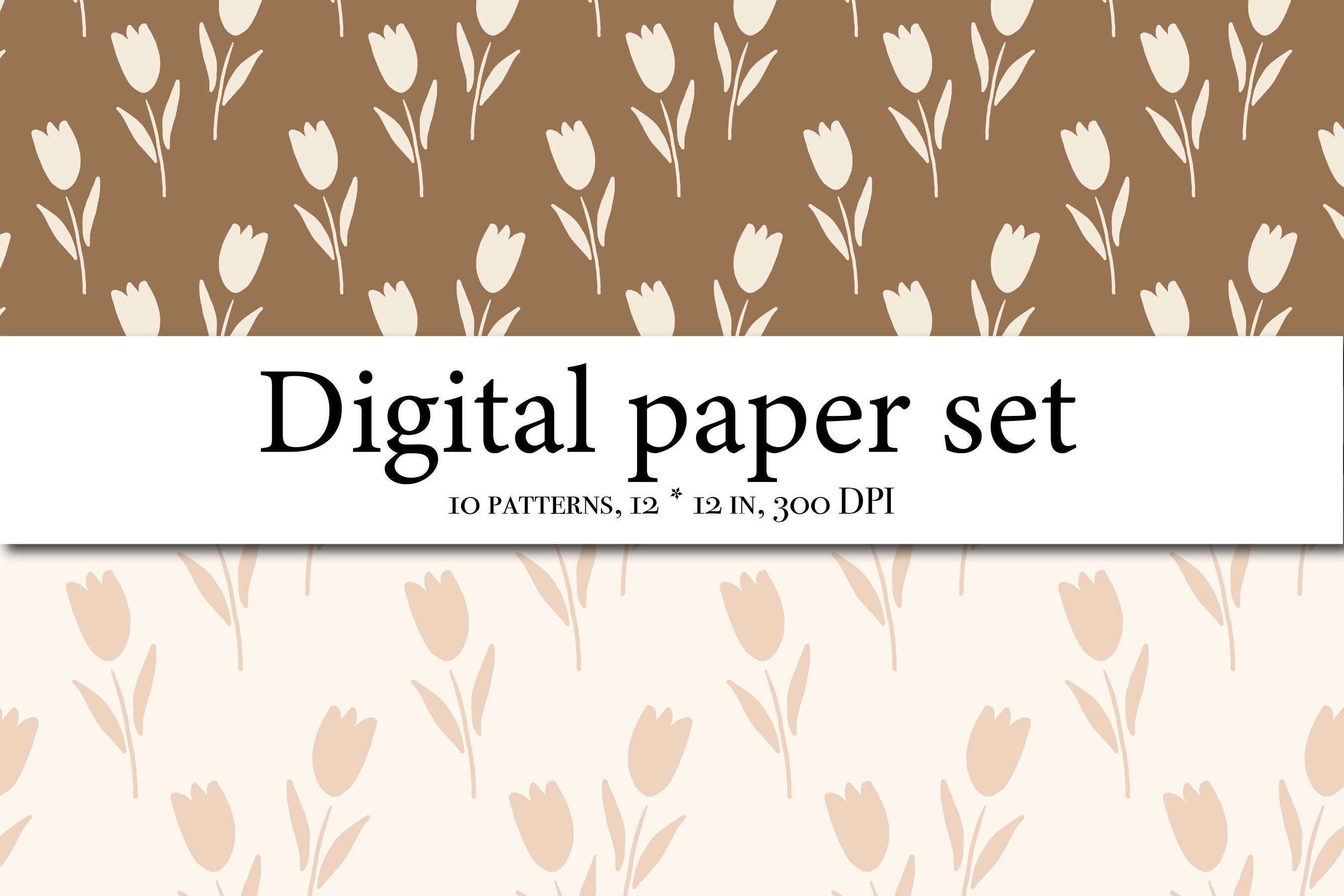 10 Boho Seamless Digital Papers, Boho Scrapbook Paper, Boho Backgrounds ...