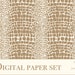 Neutral Animal Print Digital Paper, Seamless Animal Skin Patterns With ...