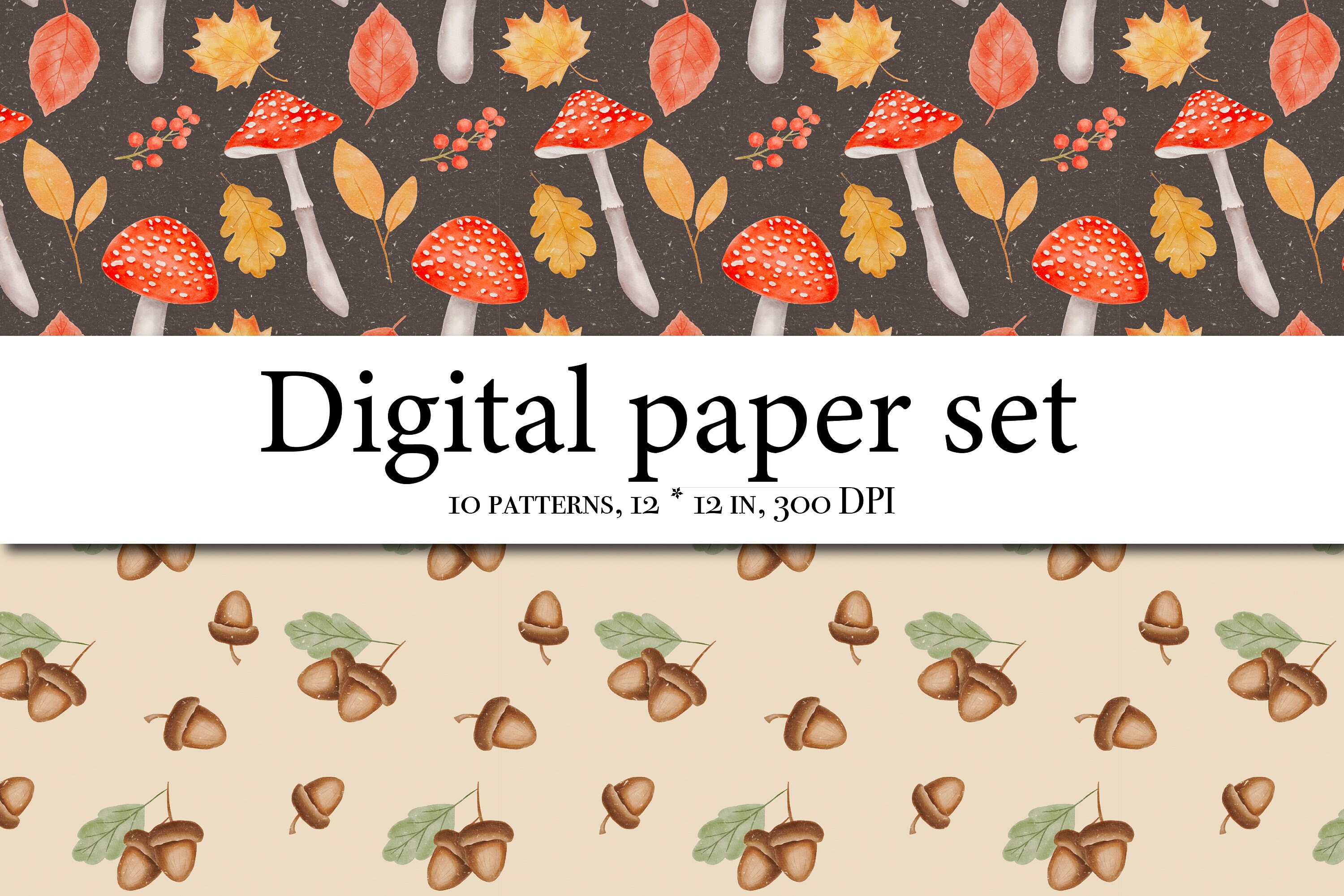 Cozy Fall Vibes: Instant Download Fall Digital Paper Pack - Seamless ...