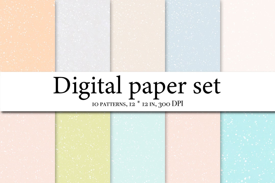 Winter Snow Digital Paper - Snow Digital Papers - Christmas Digital ...