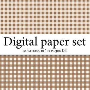 10 Boho Seamless Digital Papers, Boho Scrapbook Paper, Boho Backgrounds ...