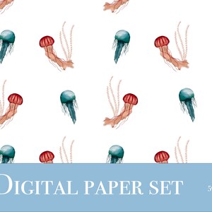 Underwater Digital Paper - Seamless Digital Paper - Ocean Digital ...