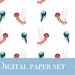 Underwater Digital Paper Seamless Digital Paper Ocean Digital Papers ...