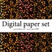 Watercolor Fall Leaves Digital Paper - Autumn Pattern - Rustic ...