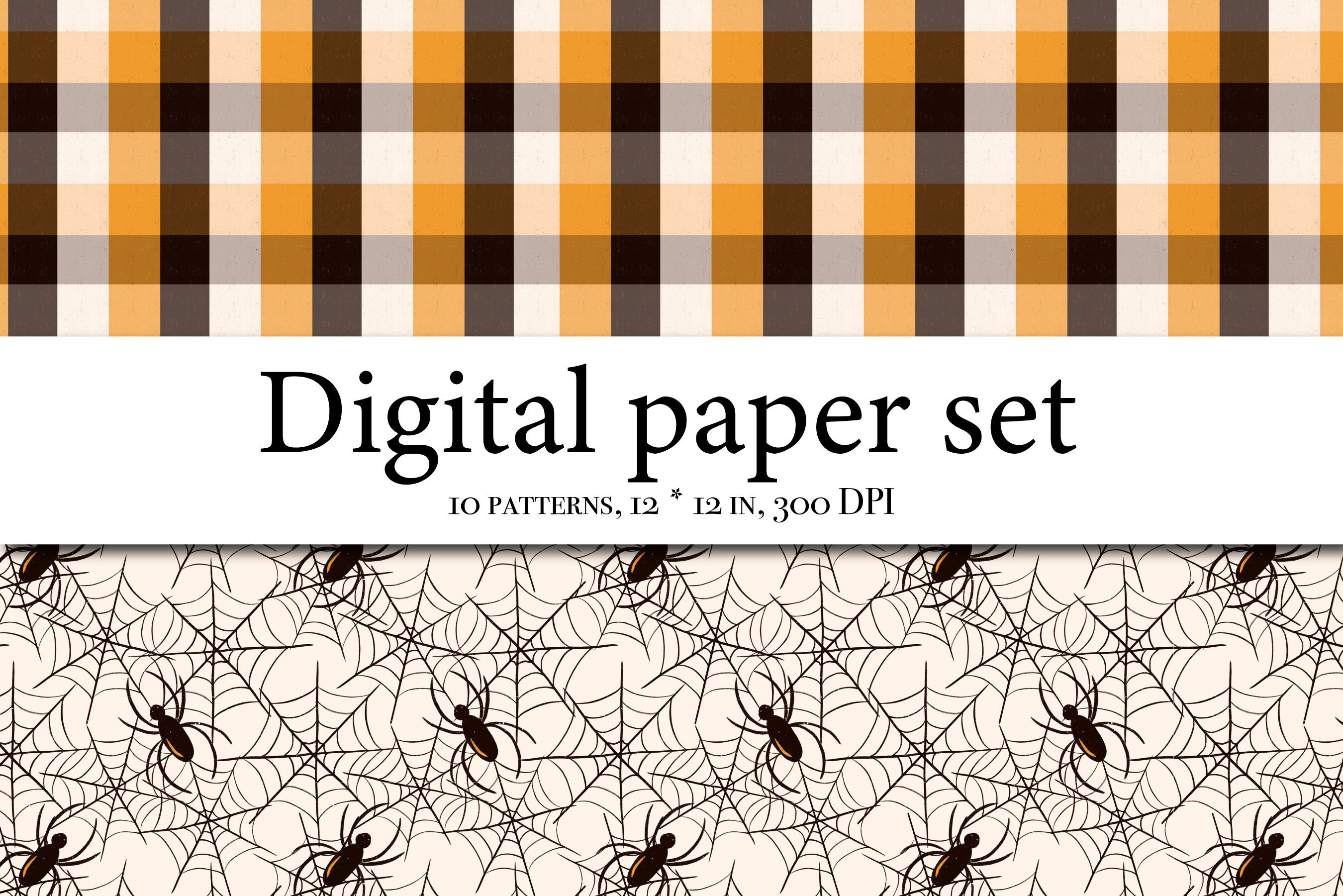 Halloween Digital Paper Trick or Treat Scrapbook Papers Boo - Etsy