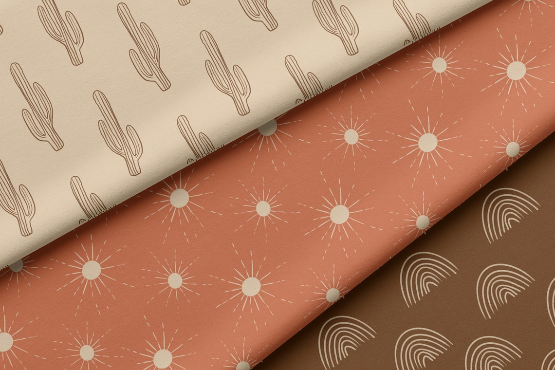 10 Boho Seamless Digital Papers, Boho Scrapbook Paper, Boho Backgrounds ...