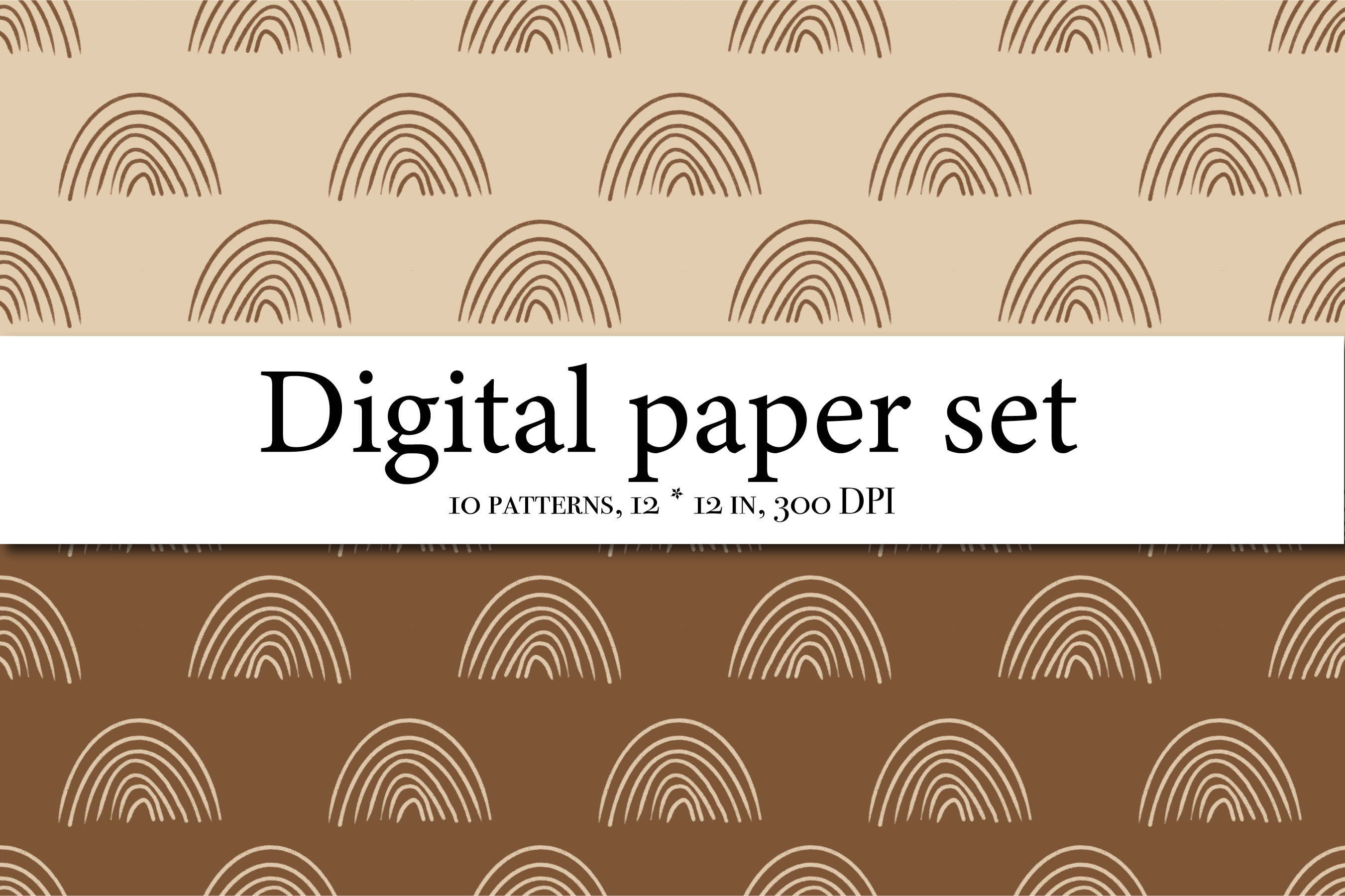 10 Boho Seamless Digital Papers, Boho Scrapbook Paper, Boho Backgrounds ...