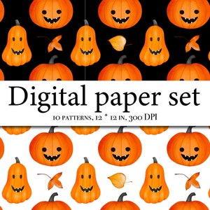 Halloween Seamless Paper - Digital Scrapbooking Halloween - Scrapbook ...