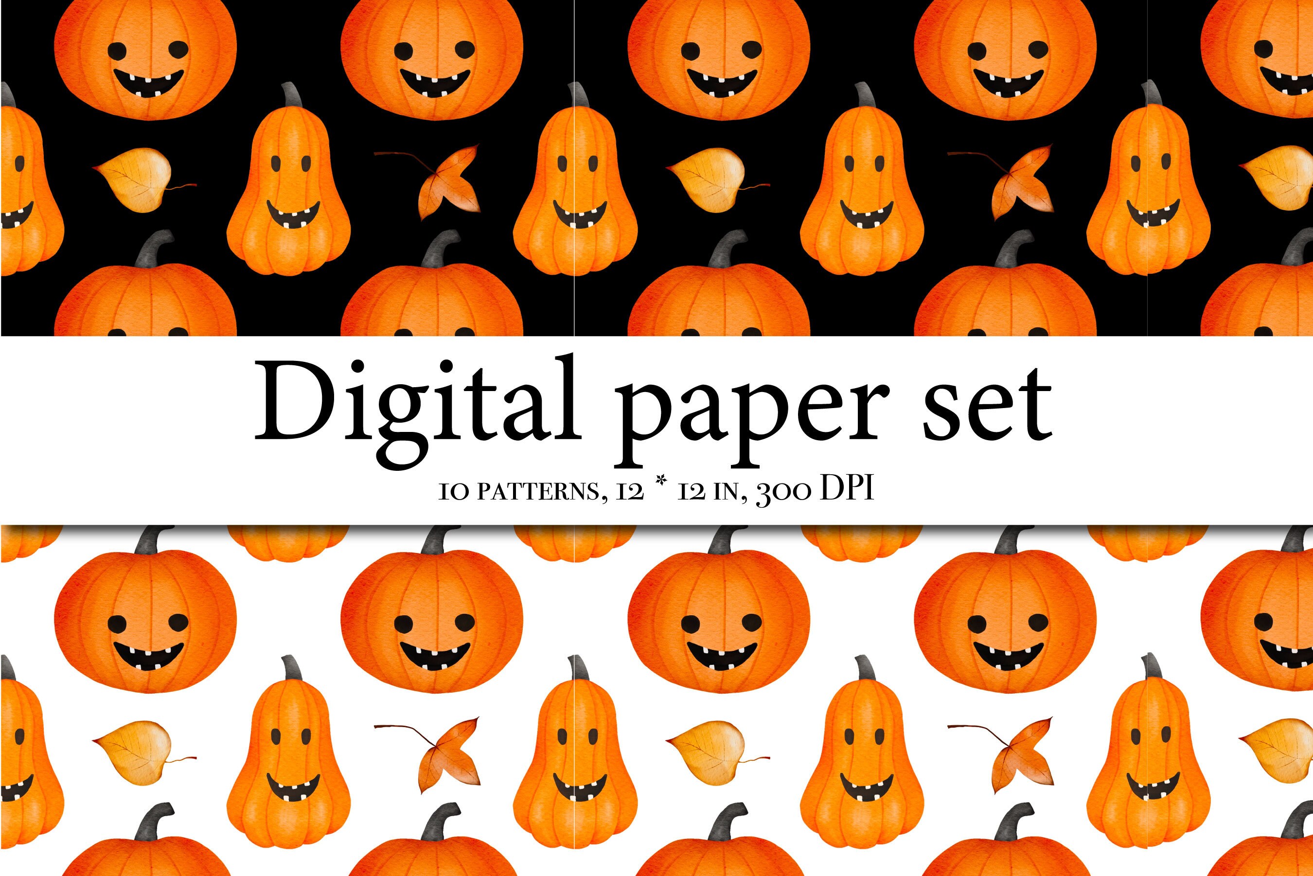 Halloween Seamless Paper Digital Scrapbooking Halloween - Etsy