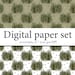 Watercolor Forest Digital Paper Set - Forest Landscape Paper - Seamless ...
