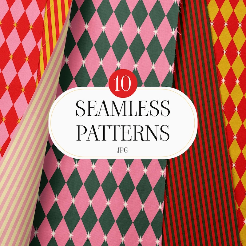 Harlequin Patterns - Etsy