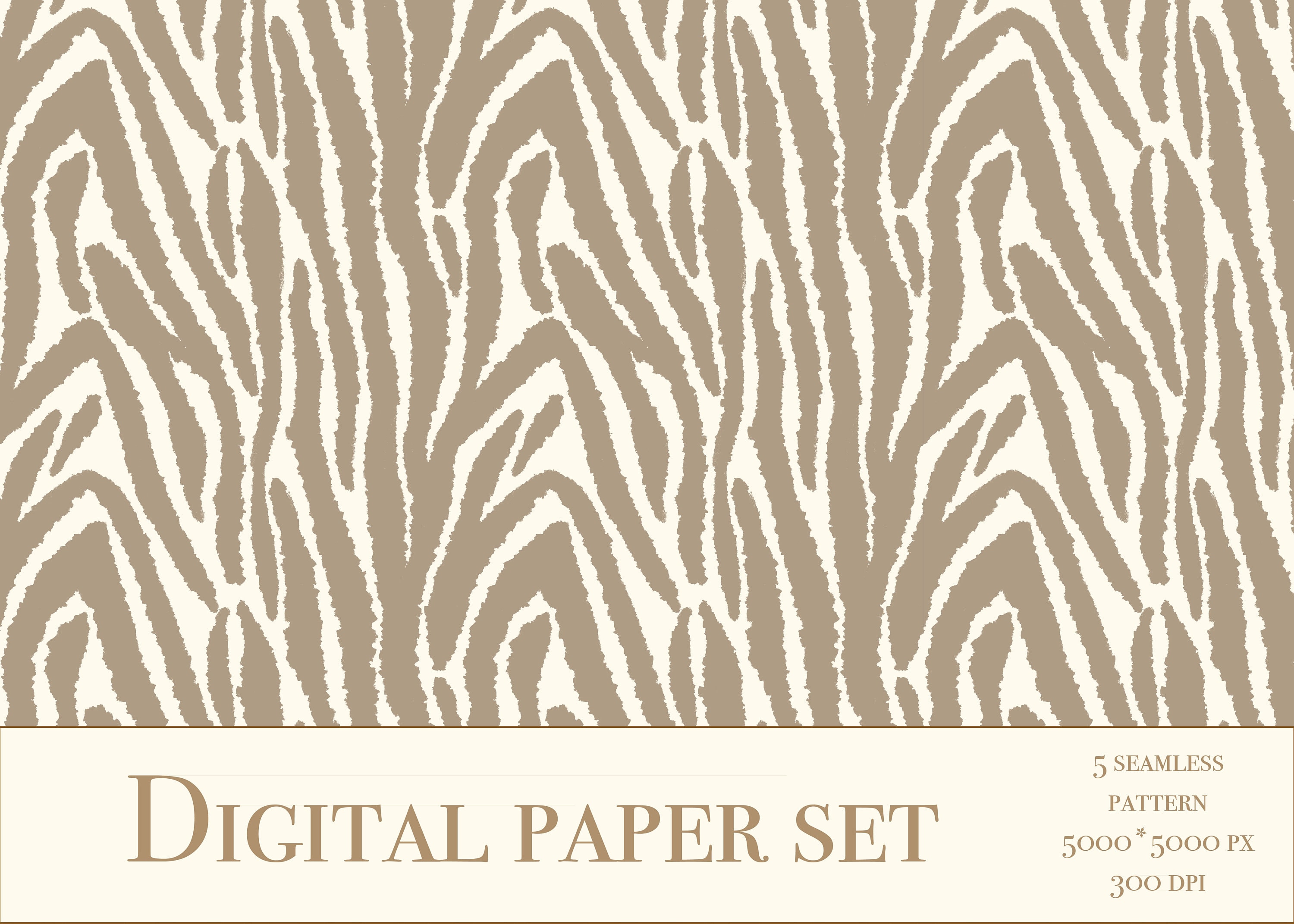 Neutral Animal Print Digital Paper, Seamless Animal Skin Patterns With ...