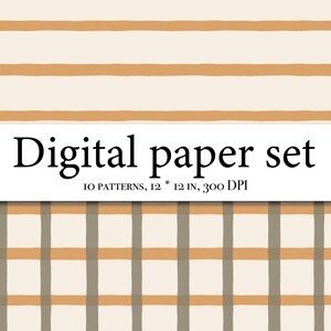 10 Boho Seamless Digital Papers, Boho Scrapbook Paper, Boho Backgrounds ...
