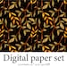 Watercolor Fall Leaves Digital Paper - Autumn Pattern - Rustic ...