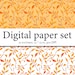 Watercolor Fall Leaves Digital Paper - Autumn Pattern - Rustic ...