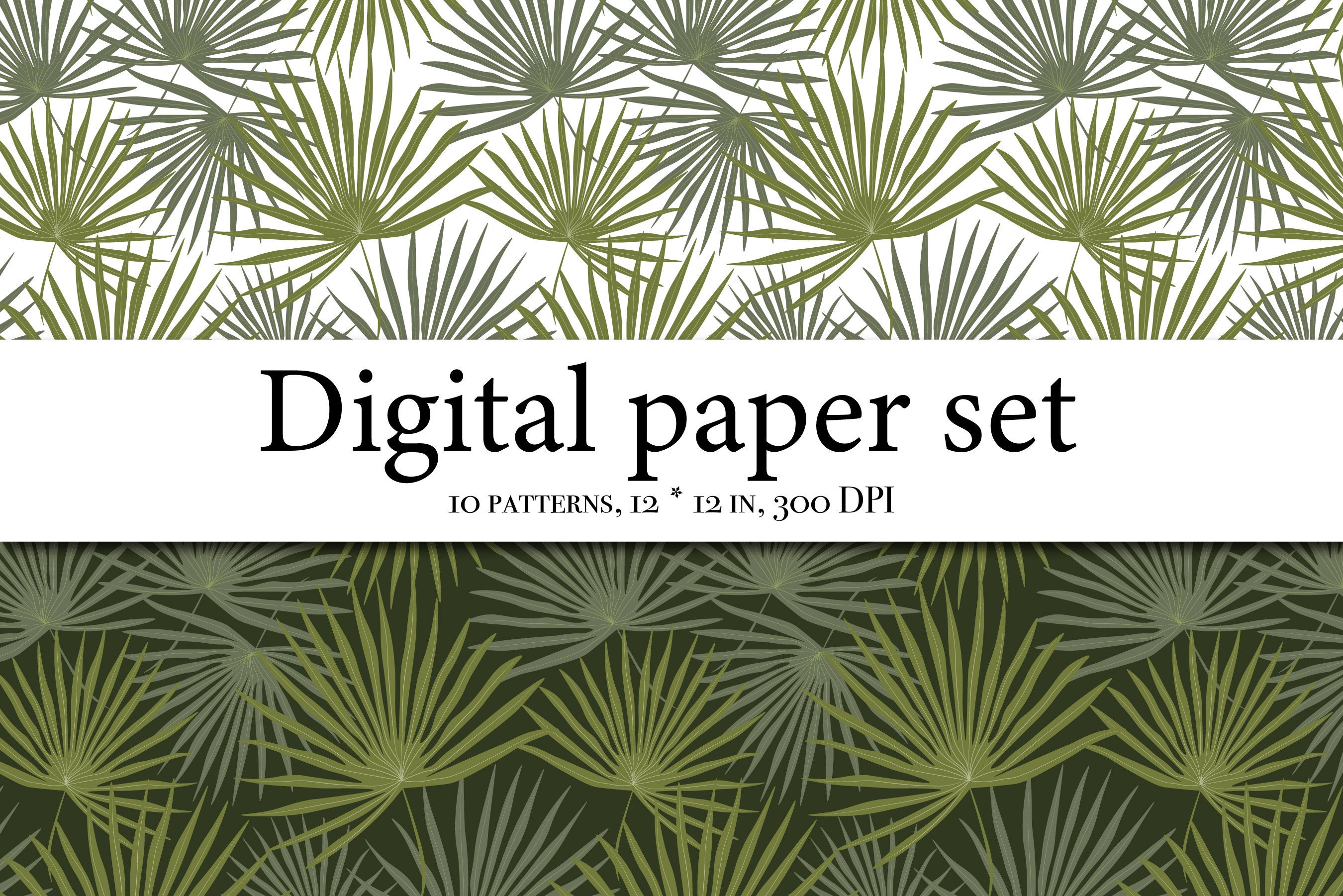 Bright Tropical Digital Paper Pack Tropic Seamless Pattern - Etsy